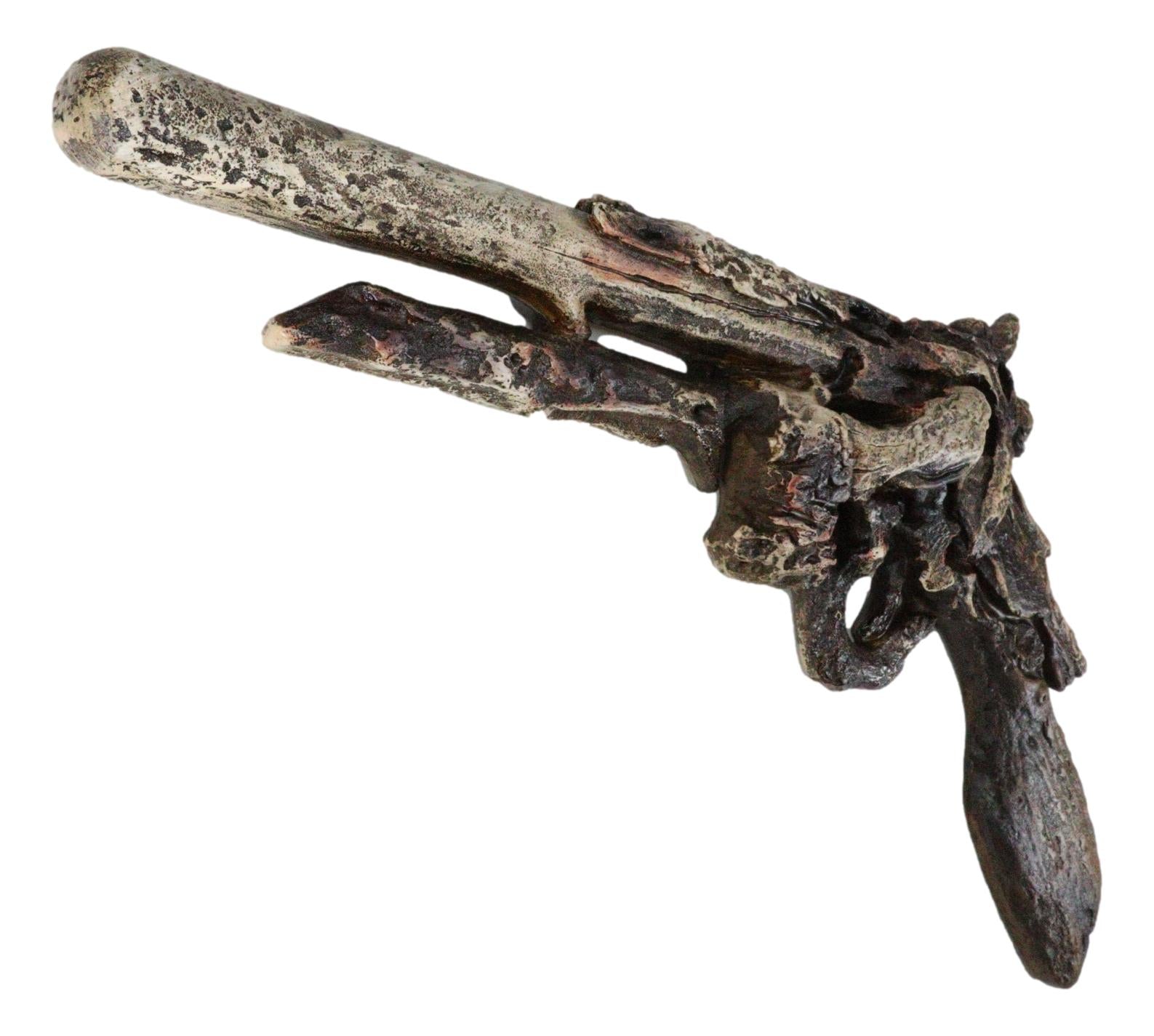 Ebros Gift Rustic Western Faux Distressed Wood Six Shooter Revolver Gun ...