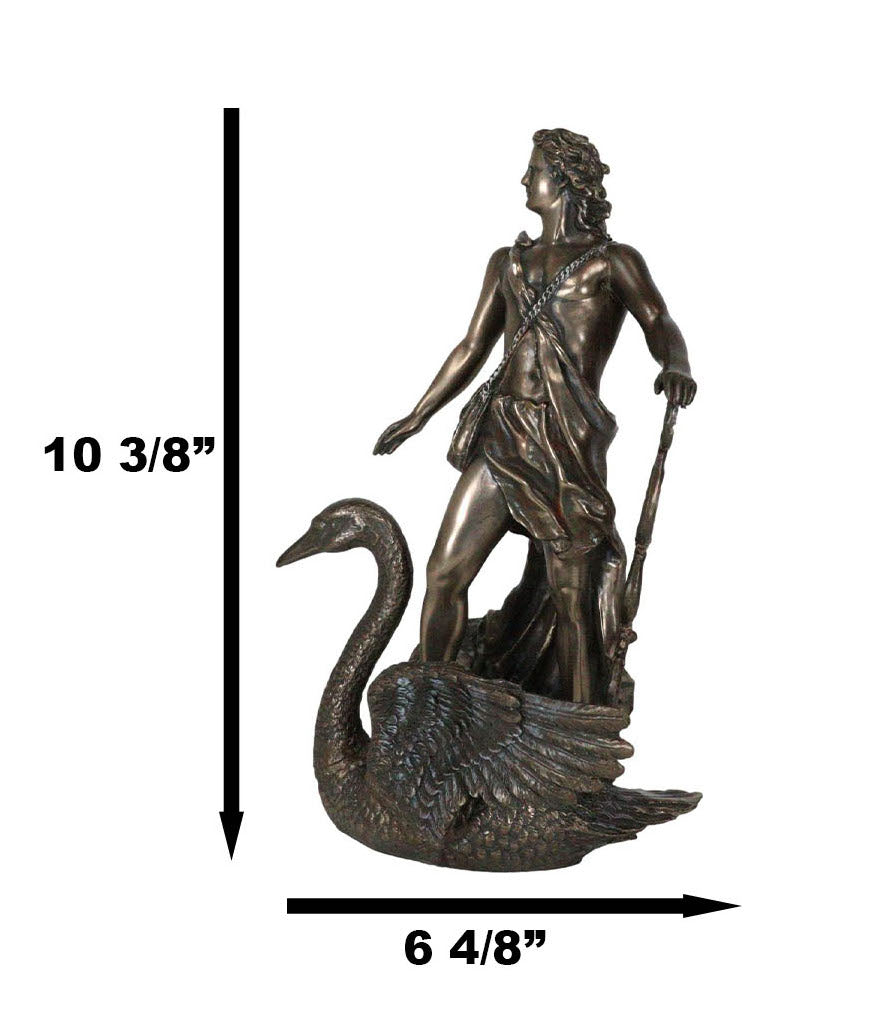 Ebros Gift Greek Olympian Oracular God Apollo Riding A Swan Statue ...