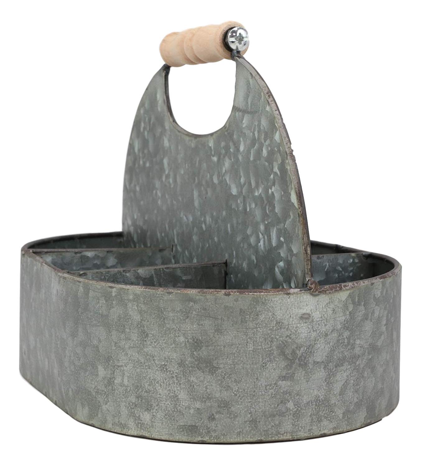 Ebros Gift 10"L Galvanized Metal Desk Or Kitchen Countertop Multi 6 ...