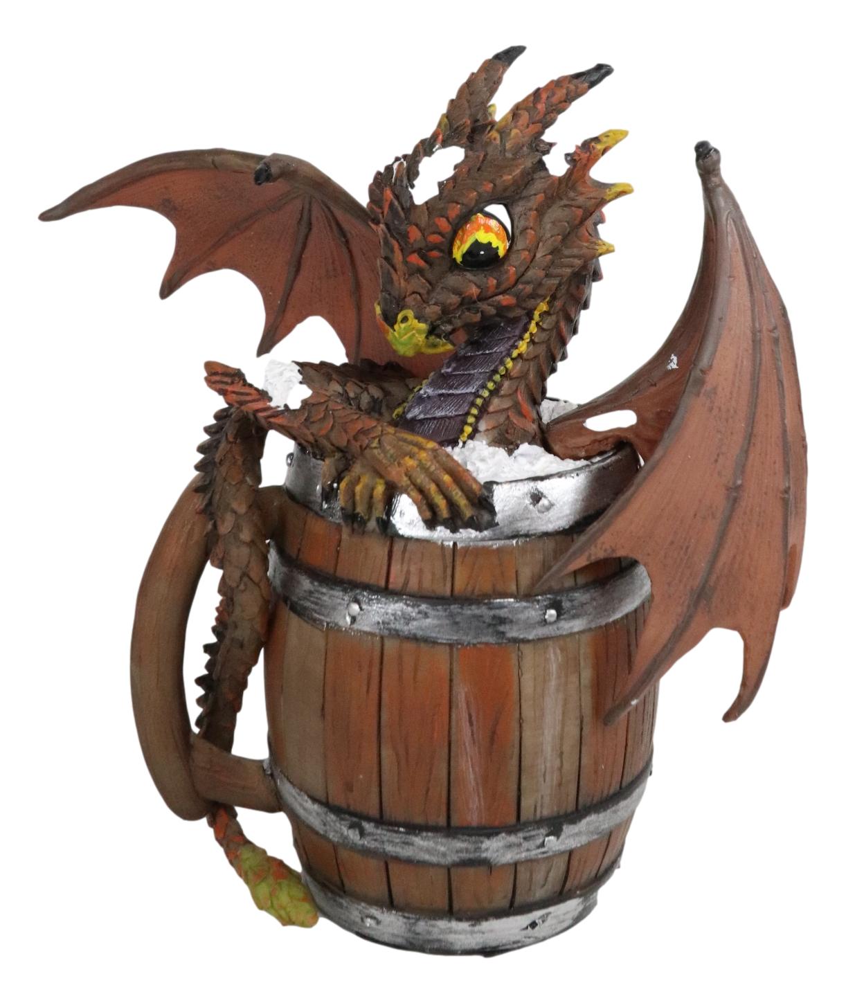 Ebros German Fest Dark Beer Dragon in Aged Barrel Fantasy Drunk Dragon ...