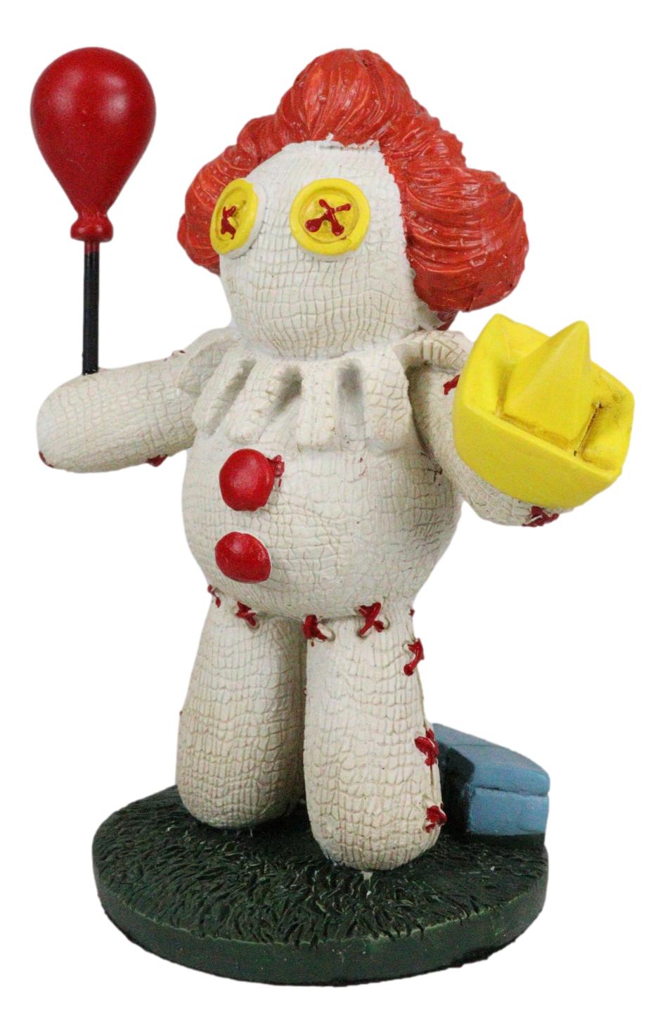 Ebros Pinheadz Monster with Voodoo Stitches Figurine 4.25"H (Pennywise– Ebros Gift