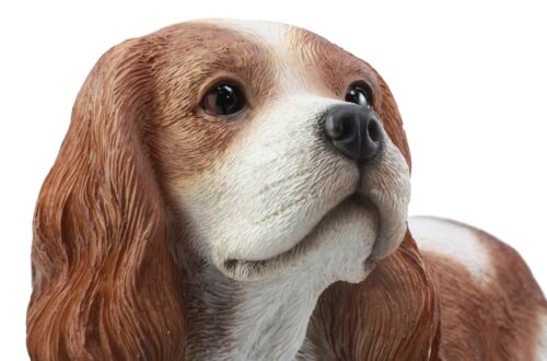 Large Realistic Adorable Cavalier King Charles Spaniel Dog Statue 16"L ...