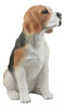 Ebros Gift Lifelike Realistic Classic Tri Colored Beagle Dog Statue 14. ...