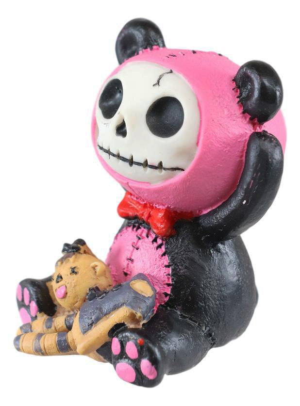Furrybones Black and Pink Panda Pandie Voodoo Skeleton Monster Ornamen ...