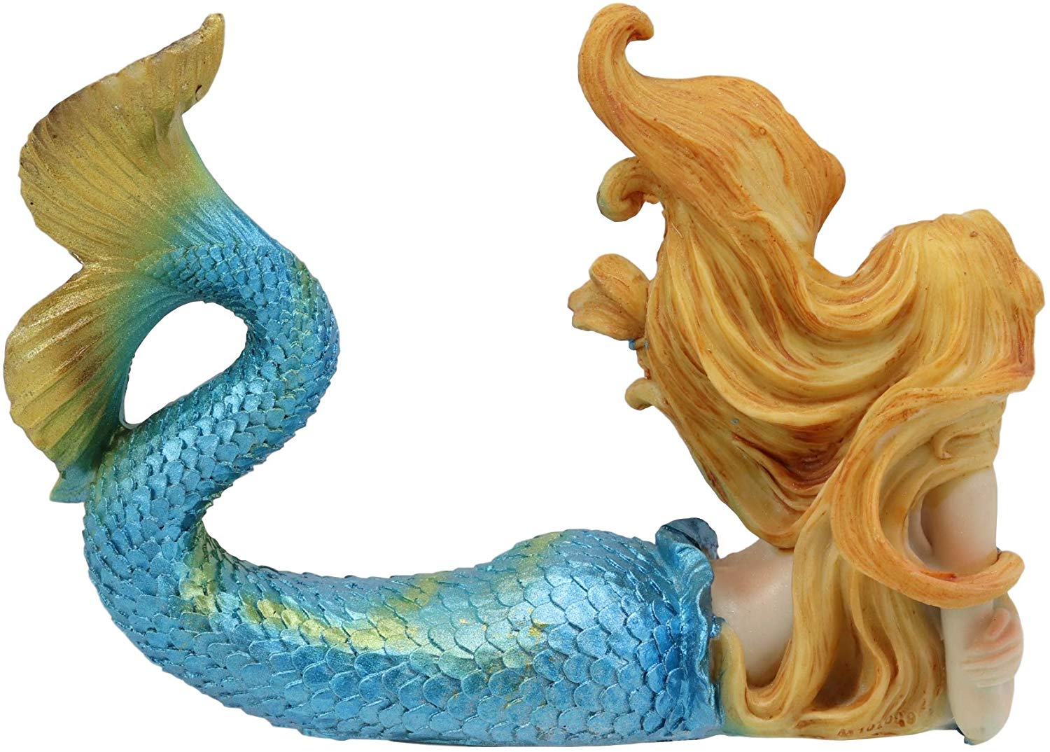 Ebros 6"L Colorful Nautical Mermaid Mergirl Lying On Sea Floor And Day ...