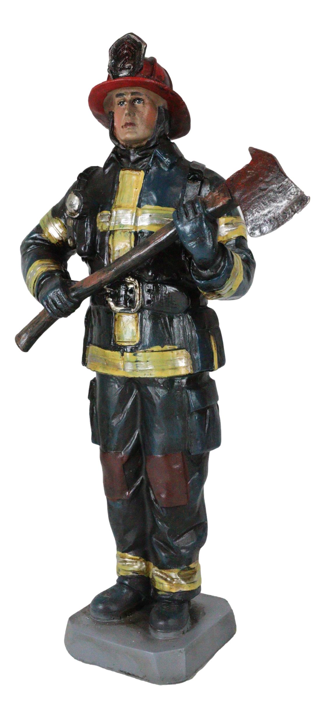Ebros Gift Fire Fighter Fireman In Bunker Gear Suit And Air Tank ...