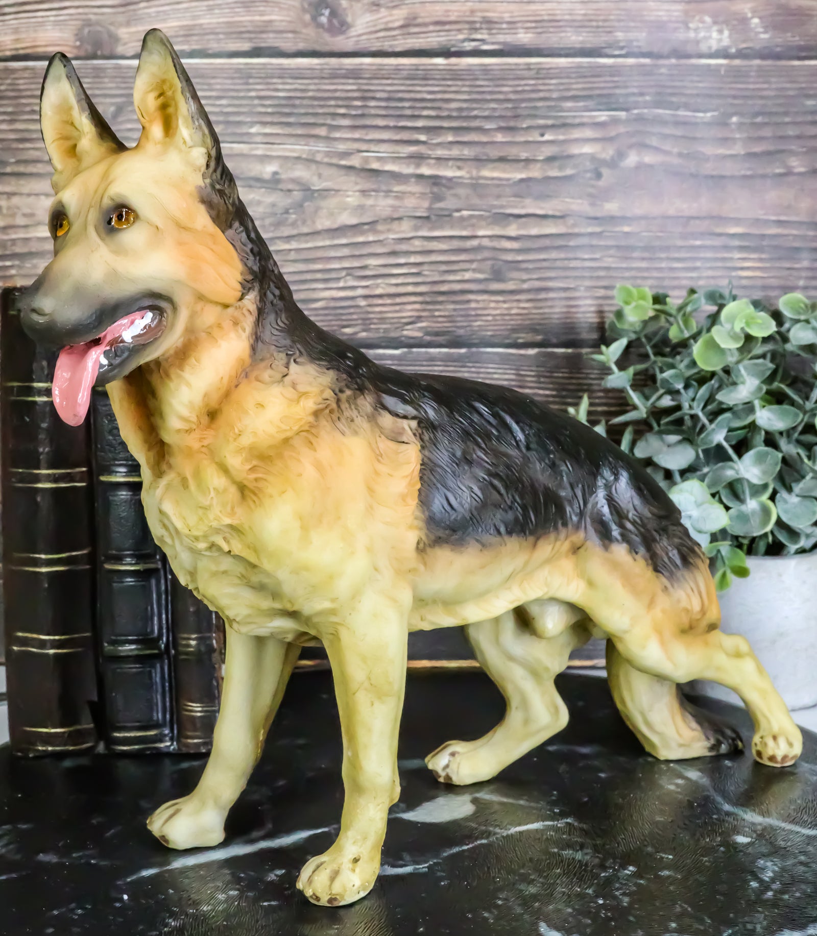 Large Lifelike Realistic Canine German Shepherd Police Dog Pet Pal Fig ...