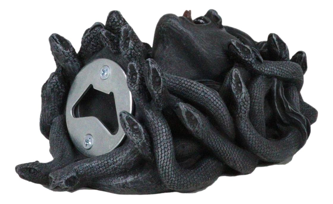 Greek Mythology Gorgon Medusa Gargoyle With Snake Hairs Wall Beer Bott ...