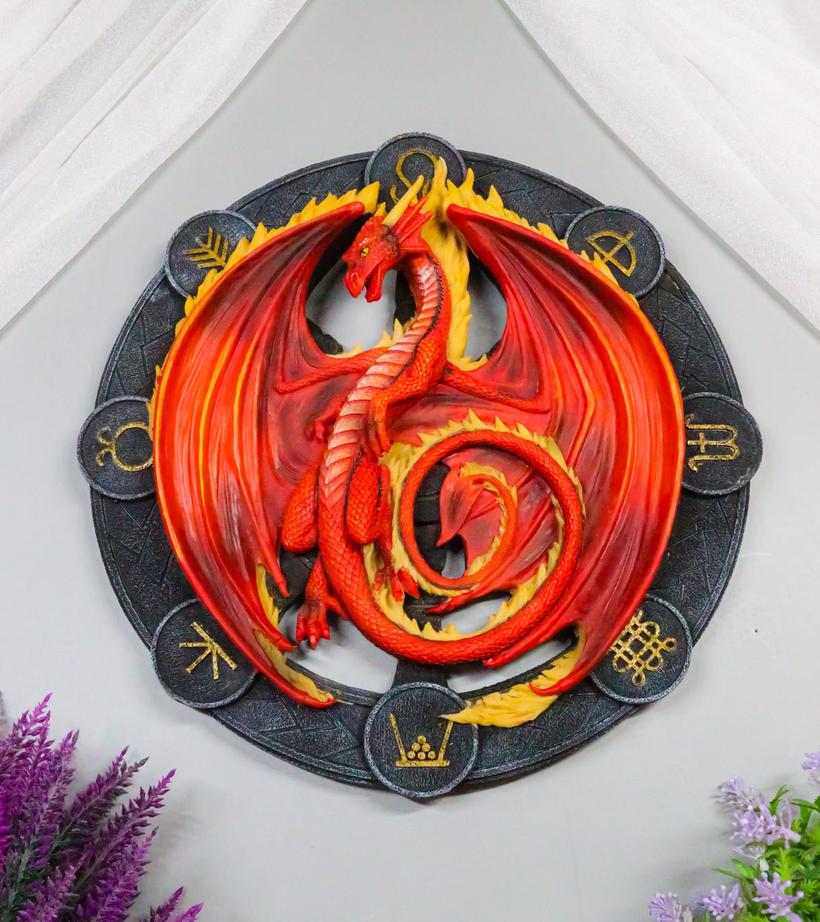 Beltane Drake Ember Flame Wheel of The Year Sabbats Of The Dragon Wall ...
