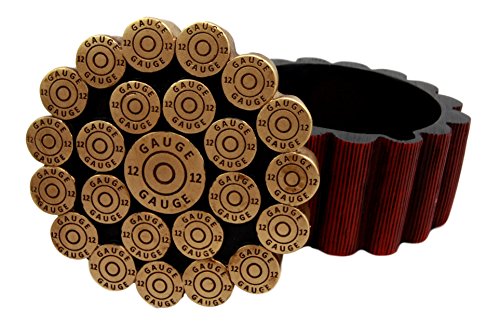 Ebros 12 Gauge Shotgun Shells Round Jewelry Box Decorative Figurine 3 ...