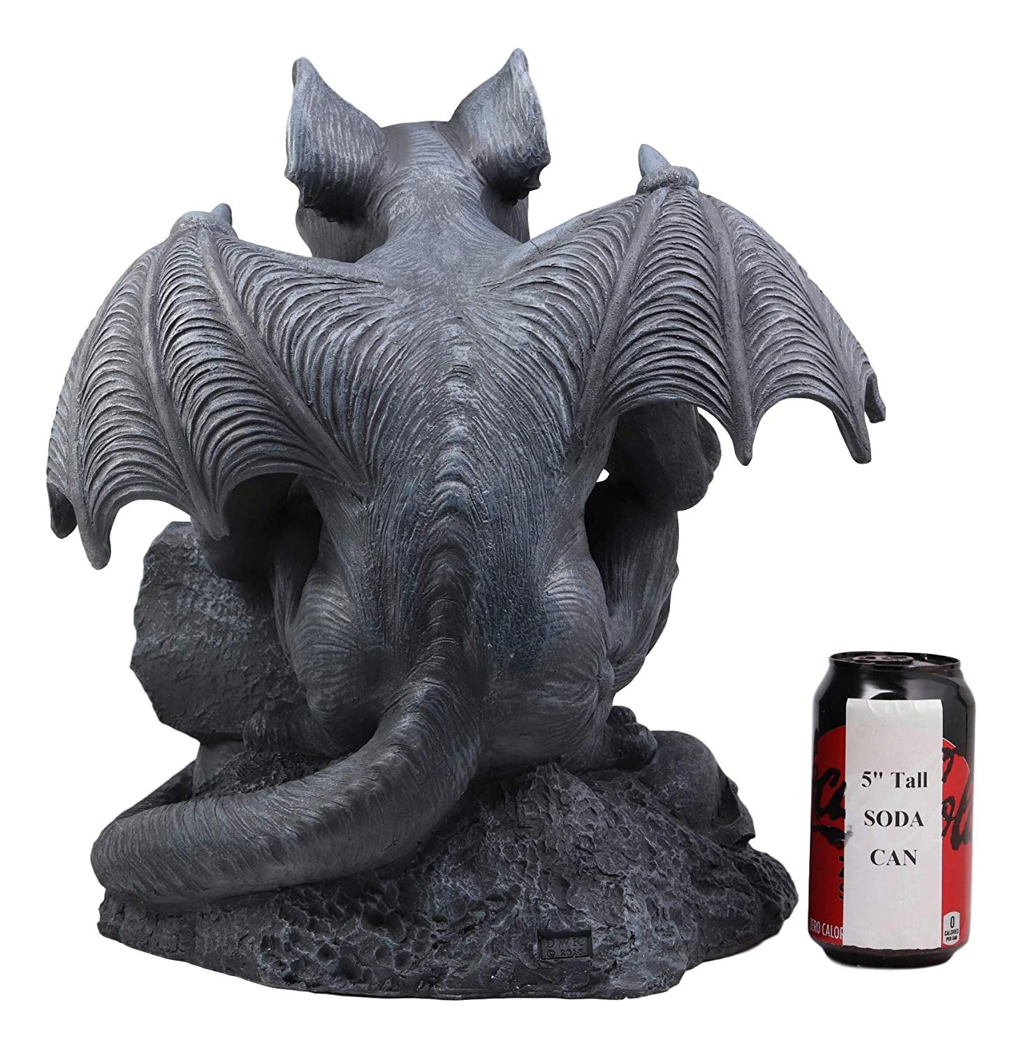 Ebros Large Gargoyle by Skull Graveyard Statue with Get Off My Lawn Si ...