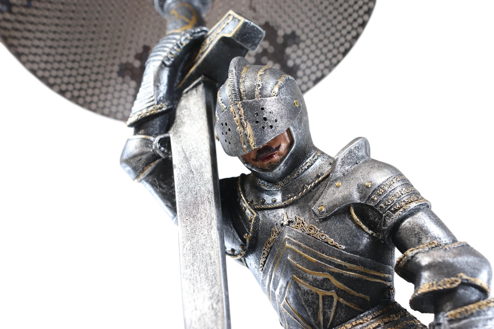 Ebros The Accolade Kneeling Knight Suit of Armor Ceremony Side Table L ...