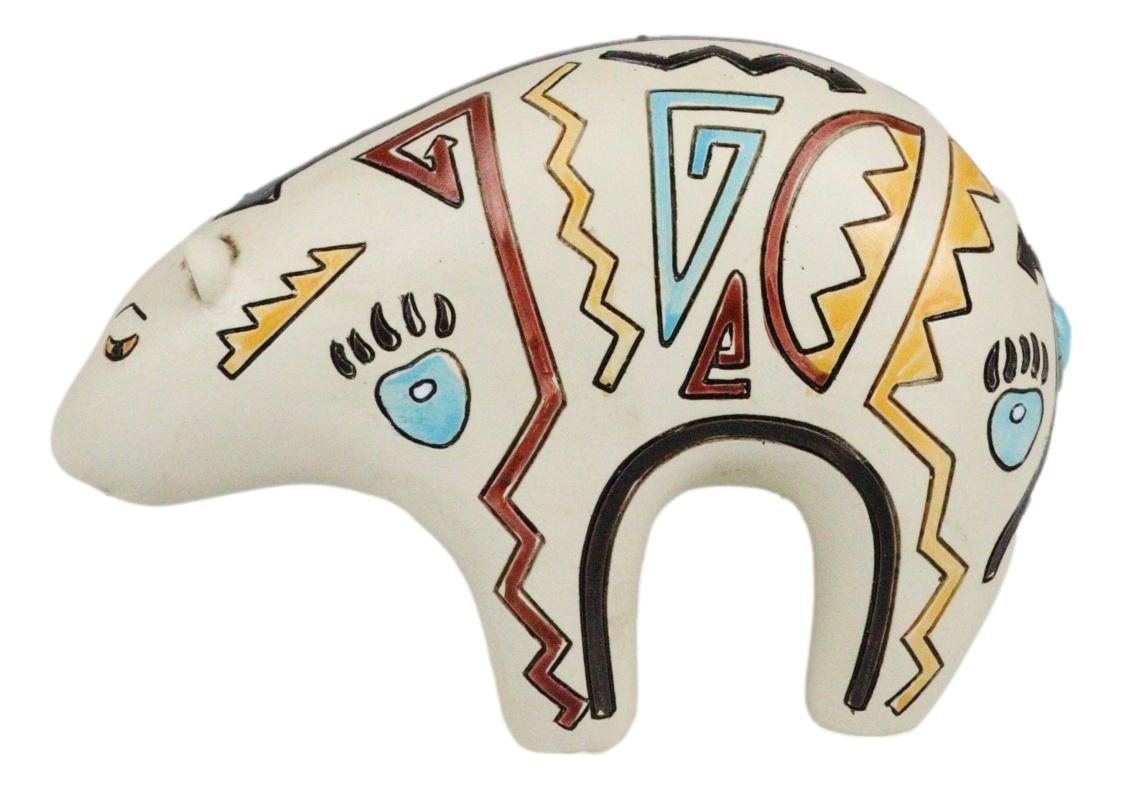 Native Tribe American Aztec Hopi Indian Style Black Bear Totem Spirit ...