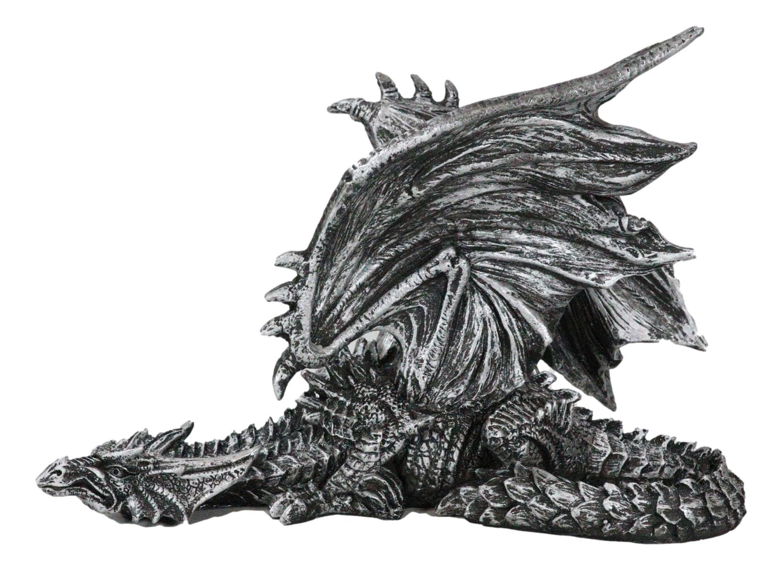 Silent Killer Gothic Prowling Dragon With Open Wings Shelf Sitter Figu ...