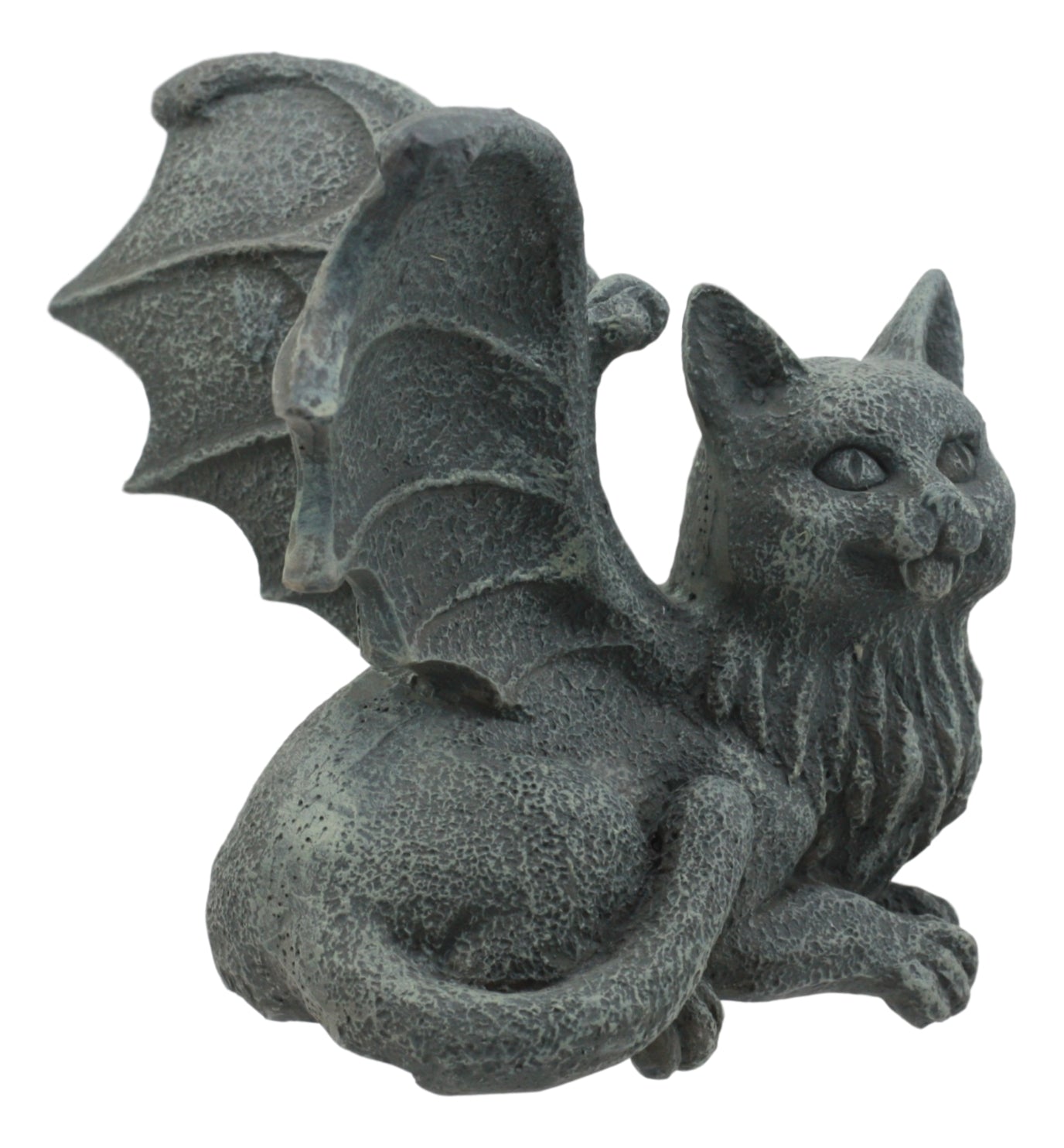 Ebros Gothic Winged Cat Gargoyle Shelf Sitter Statue 4" Wide PC Monito ...