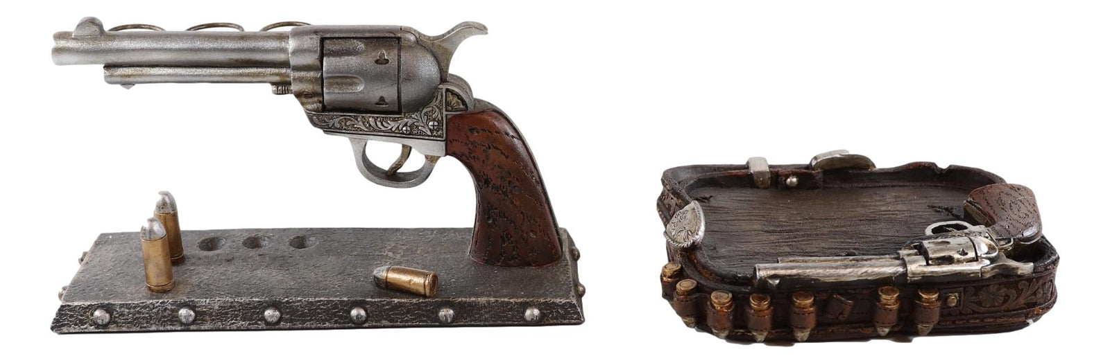 Ebros Gift Rustic Western Cowboy Revolver Guns Belt Buckle Soap Dish ...