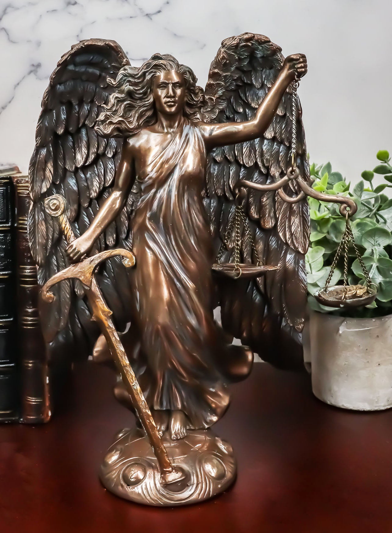 Ebros Judaic Archangel Saint Raguel Statue Angel of Justice 9.75"H Fig ...