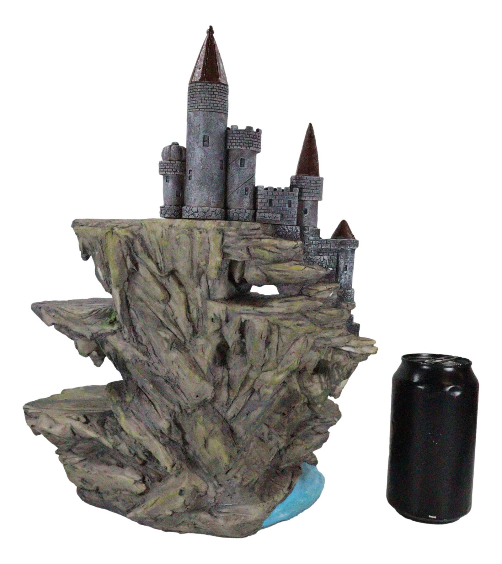 Fantasy Miniature Creatures Display Stand Rocky Waterfall With Castle ...