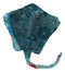 Marine Sea Ray Stingray Hand Crafted Paper Mache Colorful Sari Fabric ...