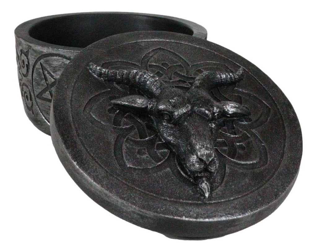 Knights Templar Pentagram Sabbatic Goat Baphomet Decorative Jewelry Bo ...