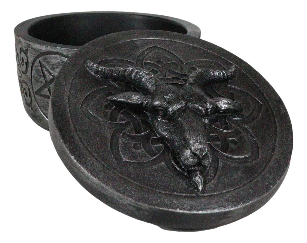 Knights Templar Pentagram Sabbatic Goat Baphomet Decorative Jewelry Bo ...