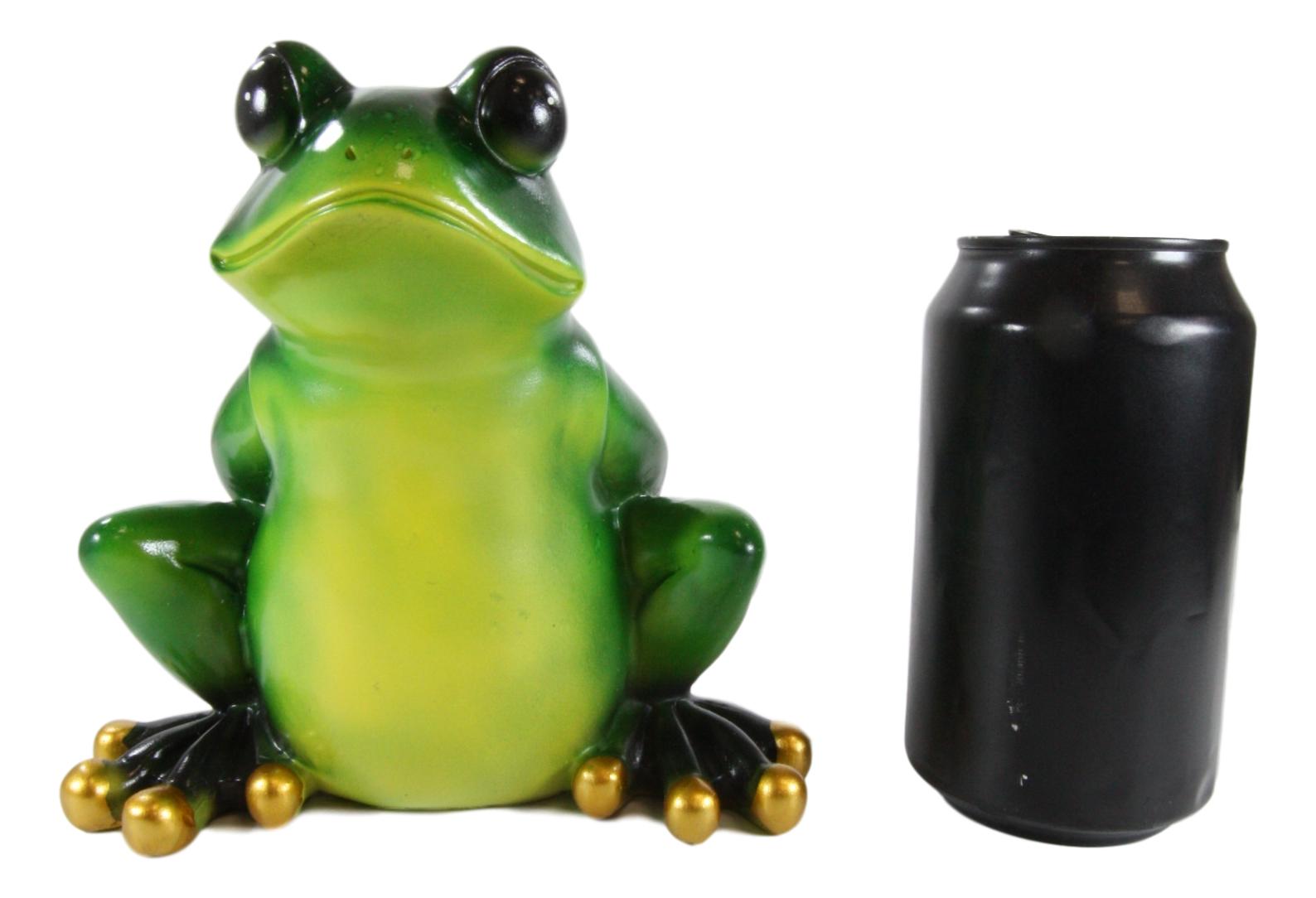 Rainforest Green Frog Grog Toad Piggybacking Wine Holder Caddy Figurin ...