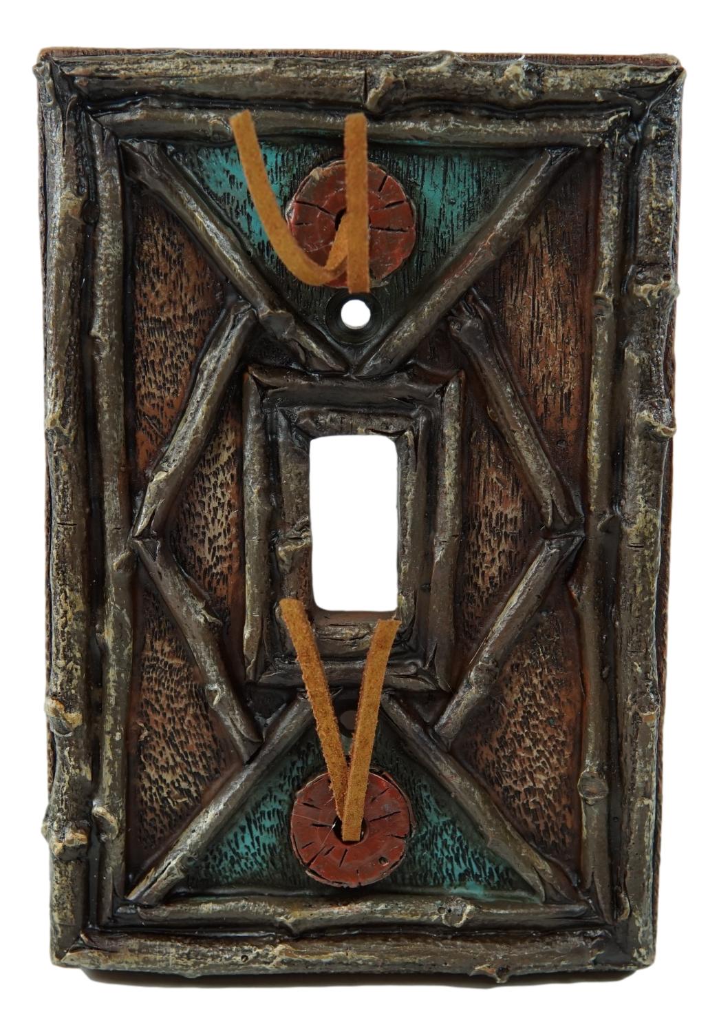 Pack of 2 Southwestern Tribal Navajo Branchwood Single Toggle Switch W ...