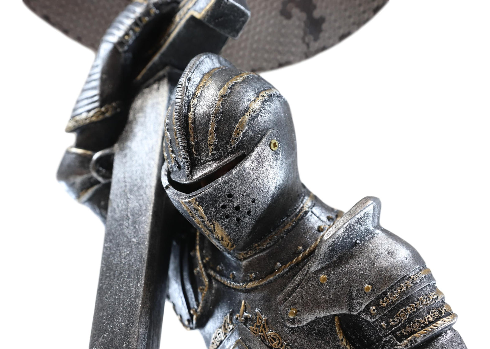 Ebros The Accolade Kneeling Knight Suit of Armor Ceremony Side Table L ...