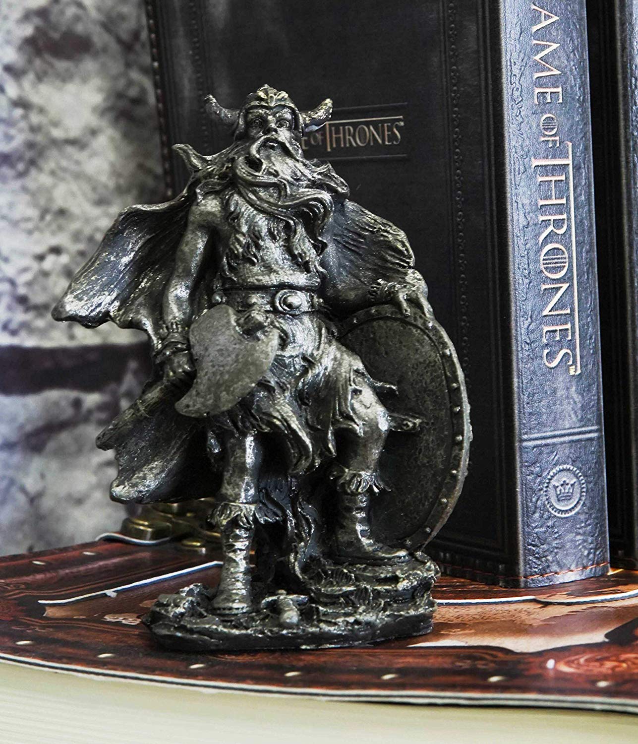 Ebros Gift Small Norse Viking Warlock Gods and Sorcerer Statue Set of