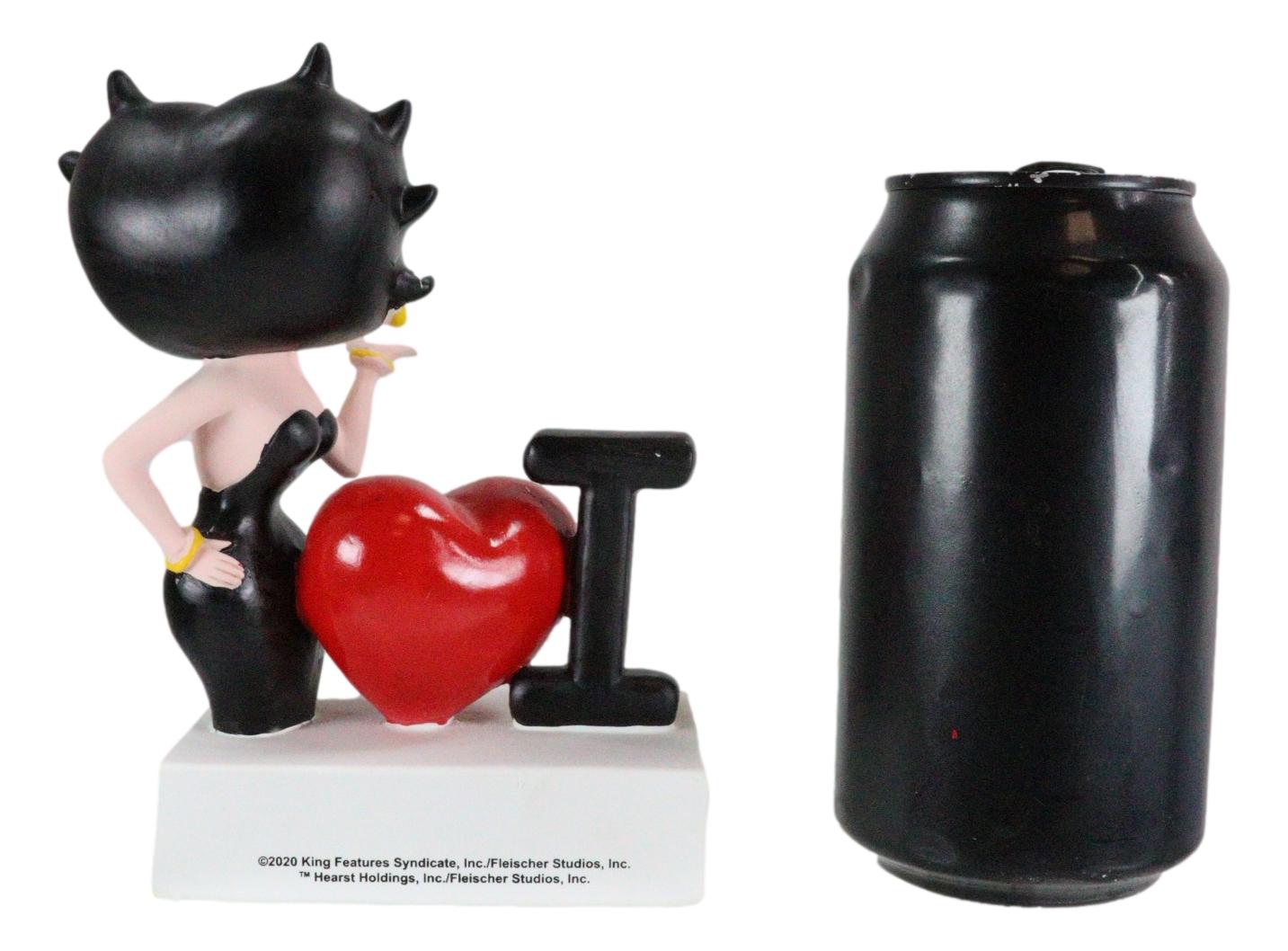 Blowing Kisses I Heart Love Betty Boop Word Art Sign Desktop Plaque Fi ...