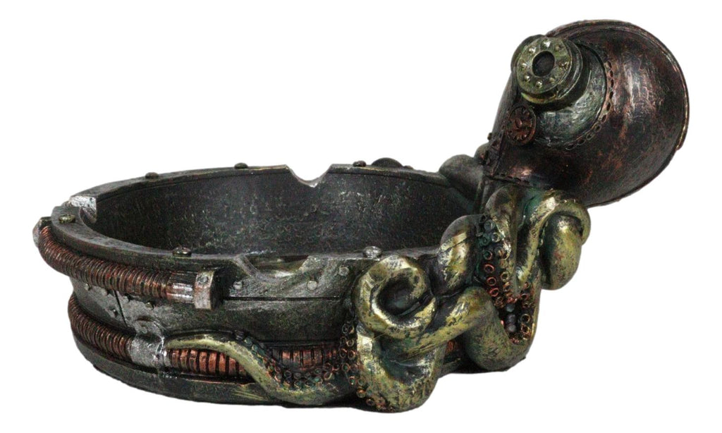 Ebros Victorian Gizmo Steampunk Octopus Ashtray Figurine Nautical Ocea ...